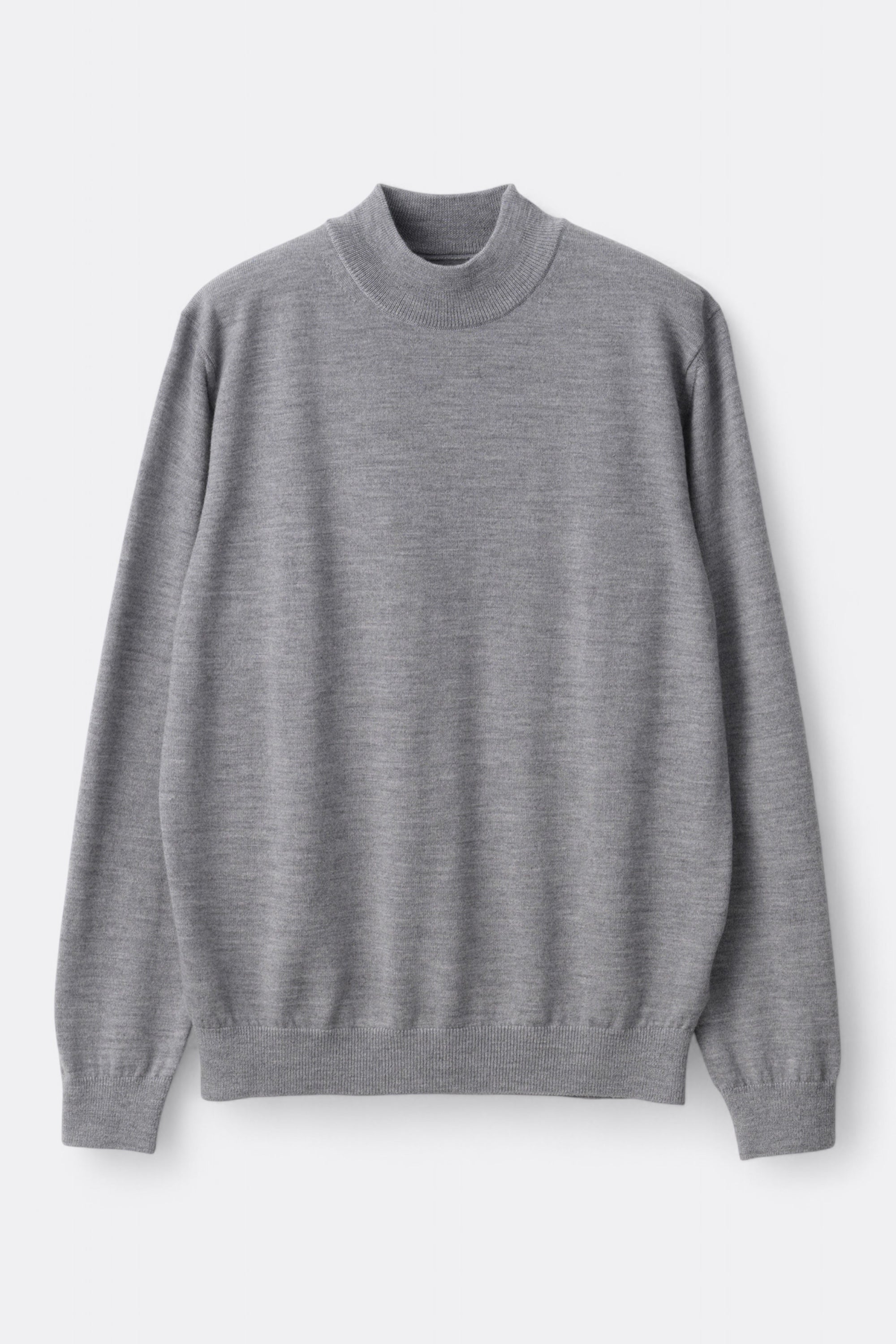 Mooncastle - 12G Wool Mock Neck Sweater (Light Gray) – Edgar Bdx